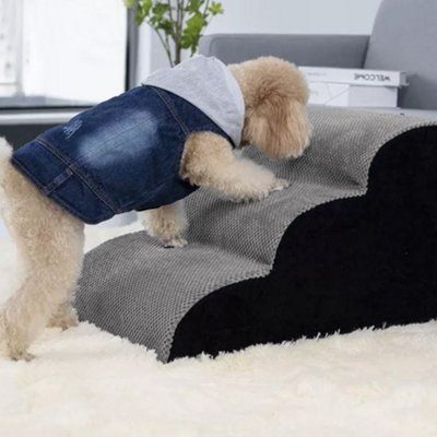 3 Steps Dog Steps Pet Stairs Puppy Cat Kitten Ladder Pet Ladder with ...