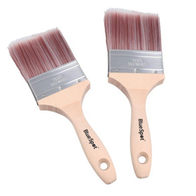 3" Synthetic Paint Brush Painting + Decorating Brushes With Wooden ...
