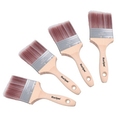 3" Synthetic Paint Brush Painting + Decorating Brushes With Wooden ...