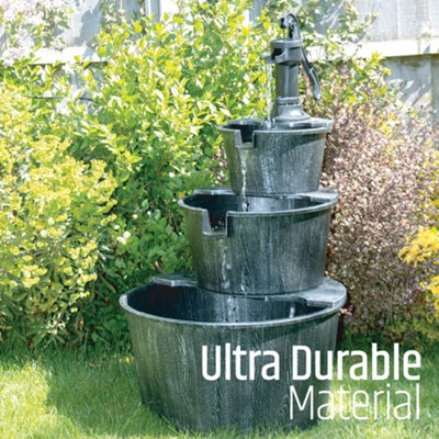 3-Tier Barrel Cascading Water Feature