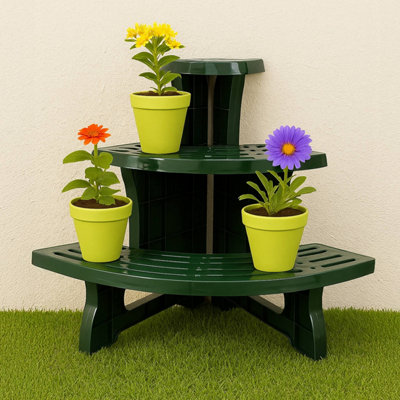 3 Tier Corner plant Stand for Indoor & Outdoor