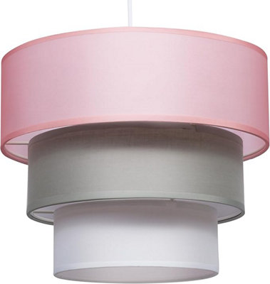 3-Tier Fabric 30cm Easy-Fit Ceiling Light Shade/Lamp Shade for Table ...