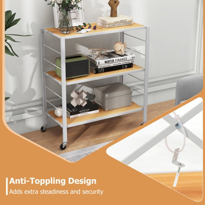 Stainless steel storage racks on wheels store