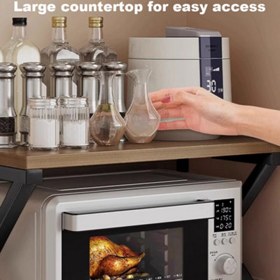 3 Tier Kitchen Countertop Storage Shelf Rack - Microwave Oven Stand