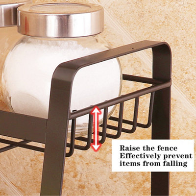 3 Tier Kitchen Metal Spice Rack Storage Organizer