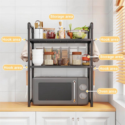 3 Tier Microwave Oven Rack Stand Storage Holder Kitchen Corner