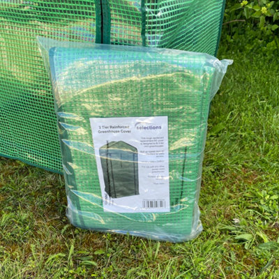 Buy 3 Tier Mini Greenhouse Re-inforced Replacement Cover at B&Q