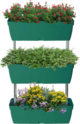 3 Tier Planter Raised Garden Bed Vertical Elevated Layer Grow Box