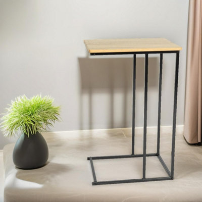 3 Tier Side Table Rustic Brown Industrial Living Room Furniture