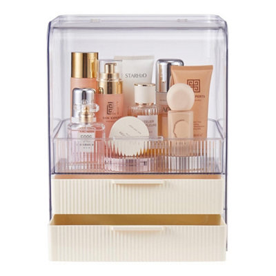 3-Tier Transparent Cosmetics Storage Organizer | DIY at B&Q
