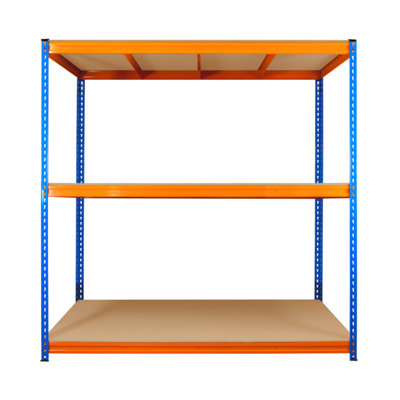 3 Tier ULTRA HEAVY DUTY Storage Racking 1800h x 1800w x 600d mm 350kg ...