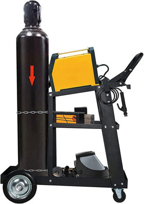 3-Tier Welding Cart Welder Trolley for Gas Bottles on Wheels with ...