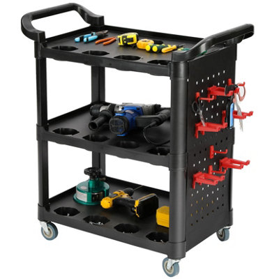 Tool storage trolley on wheels store