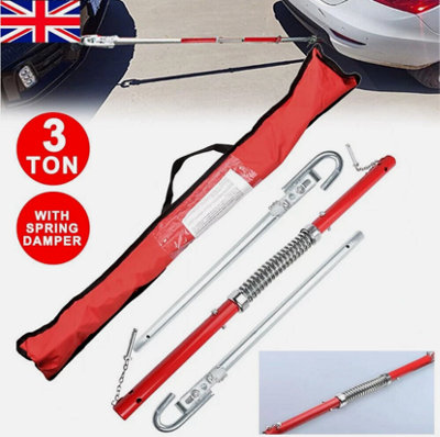 3 TON 3000KG TOWPOLE CAR VAN RECOVERY TOWING BAR TOW POLE+ DAMPER ...