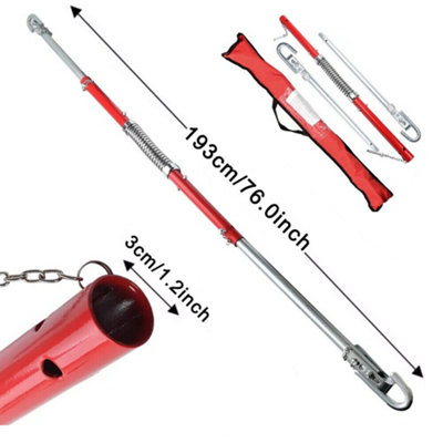 3 TON 3000KG TOWPOLE CAR VAN RECOVERY TOWING BAR TOW POLE WITH DAMPER ...
