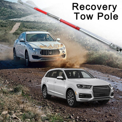 3 TON 3000KG TOWPOLE CAR VAN RECOVERY TOWING BAR TOW POLE WITH DAMPER ...