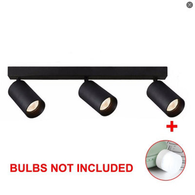 3 Way Ceiling Spotlight Adjustable Kitchen Bar Spot Light LED GU10 ...