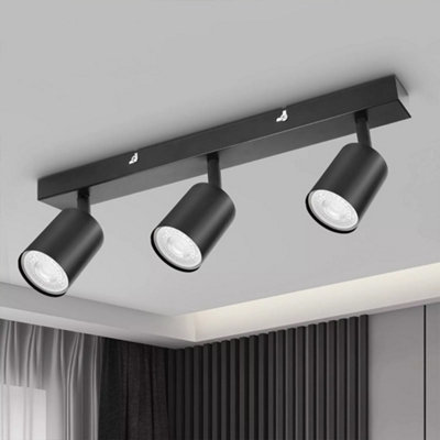 3 Way Ceiling Spotlight Adjustable Kitchen Bar Spot Light LED GU10 ...