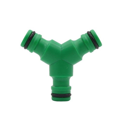 3 Way Garden Hose Pipe Lock Coupling Splitter Male Adaptor Connector ...
