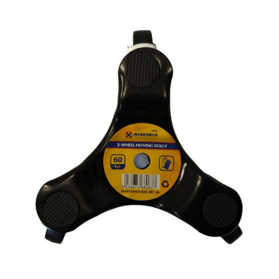 3 Wheel Triangle Furniture Moving Dolly Heavy Duty Castor Trolley 60kg ...