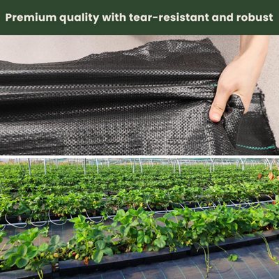 3 x 10M Premium Garden Weed Barrier Fabric Landscape Fabric, Durable ...