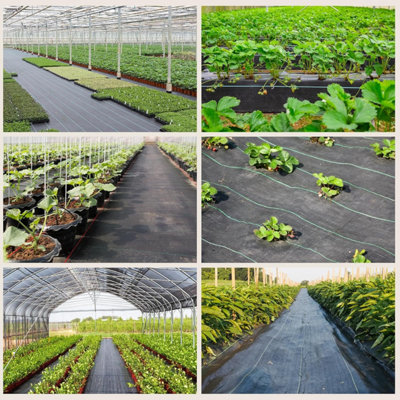 3 x 10M Premium Garden Weed Barrier Fabric Landscape Fabric, Durable ...