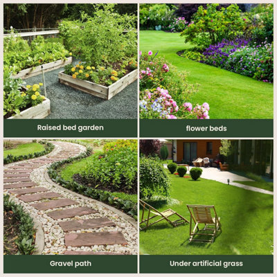 3 x 10M Premium Garden Weed Barrier Fabric Landscape Fabric, Durable ...