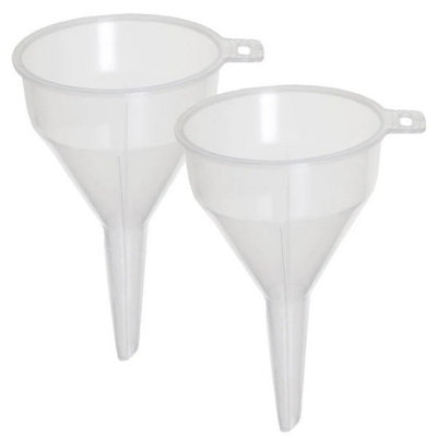 3 x 18cm Clear Food Grade Plastic Funnel For Filling Bottles Containers ...