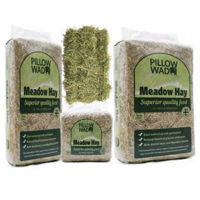 3 x 2.25KG Fresh Meadow Hay Natural Feed Dried Grass For Small Animals
