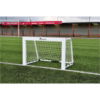 3 x 2.5ft Mini Folding Aluminium Target Goal Posts & Net Set - Football ...