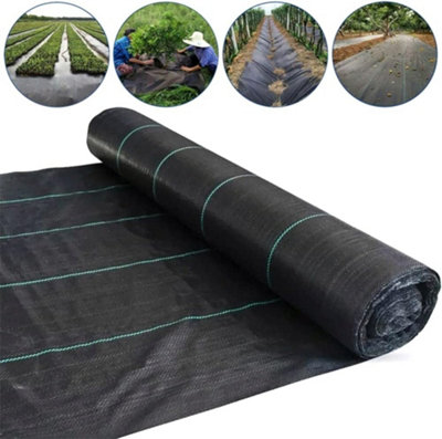3 x 25 m / 9.8 x 82.0 ft Weed Control Membrane, Weed Control Woven ...