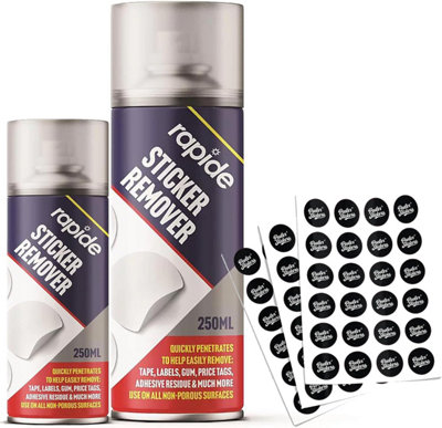 3 x 250ml Sticker Remover Spray Easily Removes Art & Crafts Labels ...