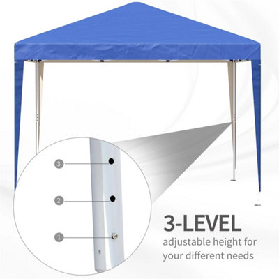 3 x 3m Garden Pop Up Gazebo Marquee Party Tent Wedding Canopy Blue