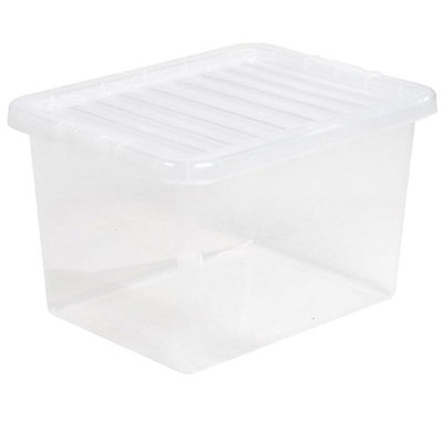 3 x 45 Litre Multipurpose Plastic Storage Containers Useful Boxes ...