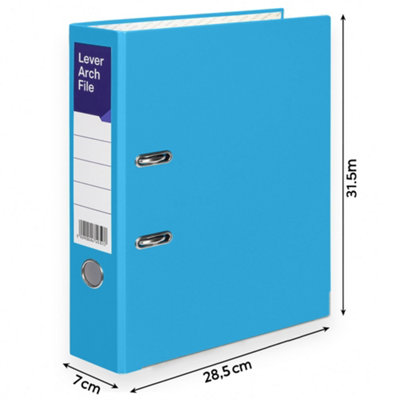 3 x Blue Lever Arch File A4 Ring Binder Folder Files Office Document ...