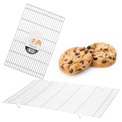 3 x Chrome Plated 18" Extra Large Cooling Rack Ideal for Cakes & Cookies