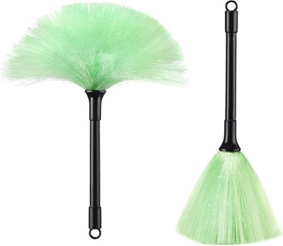 3 x Green Electrostatic Duster Mops - Long Handle Extendable Synthetic ...