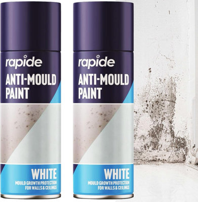 3 x Matt White Anti Mould Spray 400ml Lasting Protection For Indoor Use