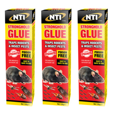 3 x NTI Stronghold Glue For Trapping Rodent, Mouse, Rat & Insects ...