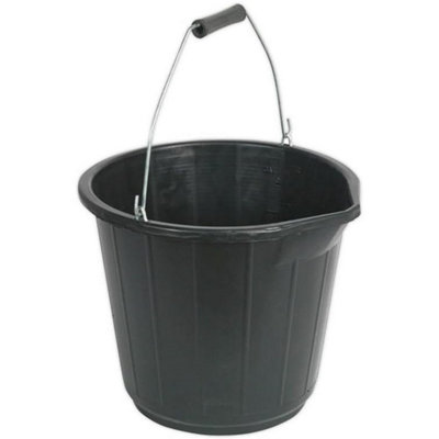 3 x PEGDEV - PDL - Black Builders Buckets, Made in the U.K. - Perfect ...