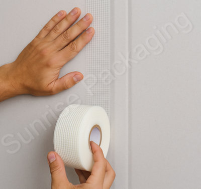 3 x Plasterers Scrim Tape 50mm x 90m White Self Adhesive Fibreglass ...