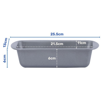 3 x Rectangular 2lb Non-Stick Bread Loaf Tins