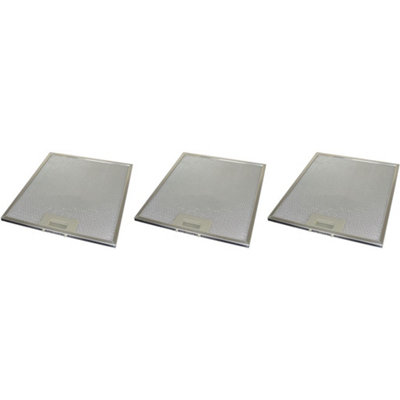 3 x Universal Cooker Hood Metal Grease Filter 270mm x 320mm ...