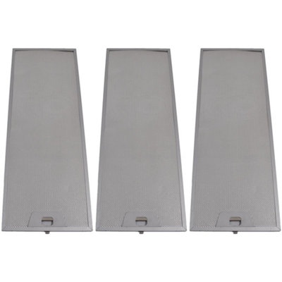 3 x Universal Cooker Hood Metal Grease Filter 515mm x 186mm by Ufixt