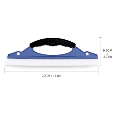 30 cm / 12" Silicone Water Squeegee, Multi-Purpose Soft Blade for Cars ...