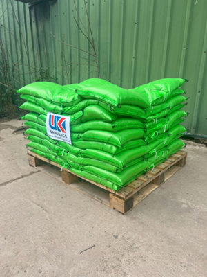 30 FILLED GREEN POLYPROPYLENE SANDBAGS