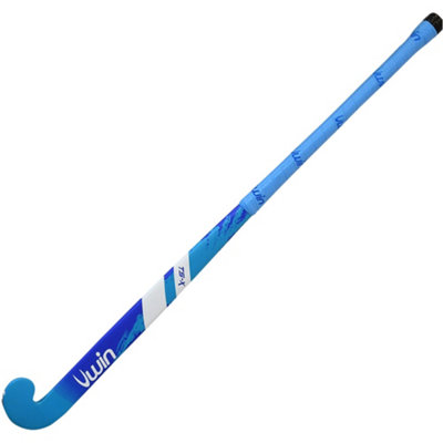 30 Inch Mulberry Wood Hockey Stick - BLUE/AQUA - Ultrabow Micro Comfort ...