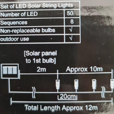 30 LED Multicolour Crystal Ball Lights (8m) - Solar Power Lights for ...