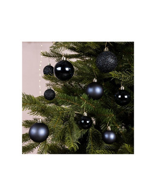30 Midnight Blue Christmas Baubles