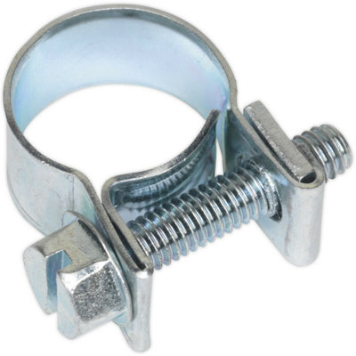 30 PACK Zinc Plated Mini Hose Clip - 11 to 13mm Diameter - Hose Pipe ...